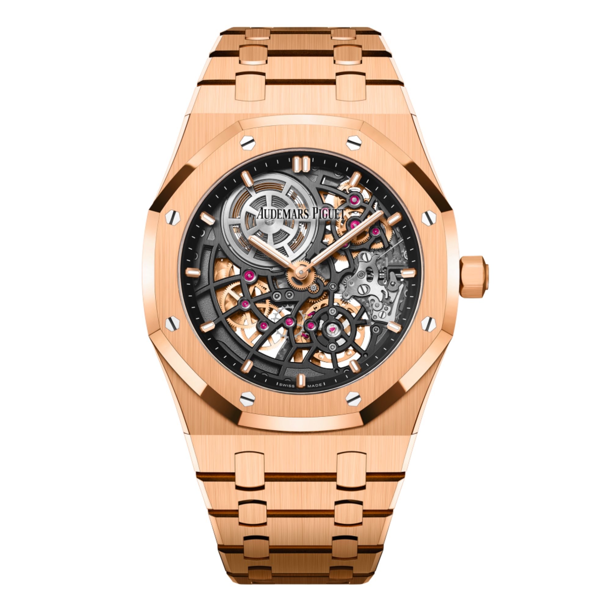 Audemars Piguet Royal Oak Extra-Thin "50th Anniversary" Openworked Rose ...