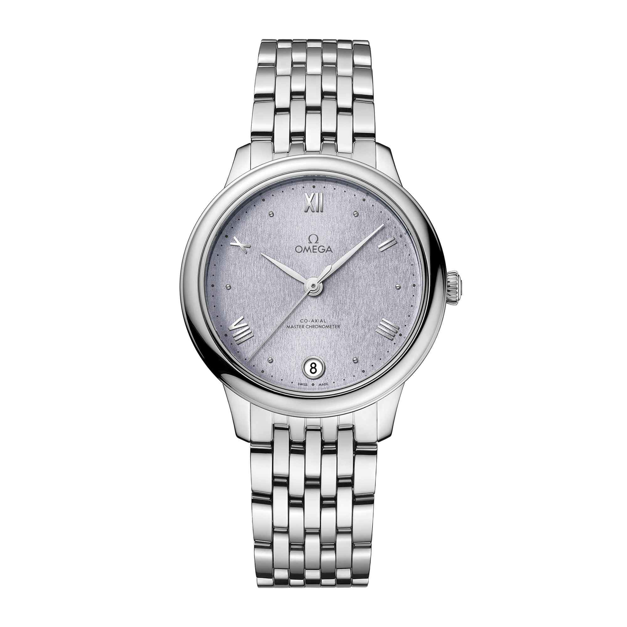 Omega De Ville Master Chronometer Steel Lavender Purple Dial 34mm 434 ...