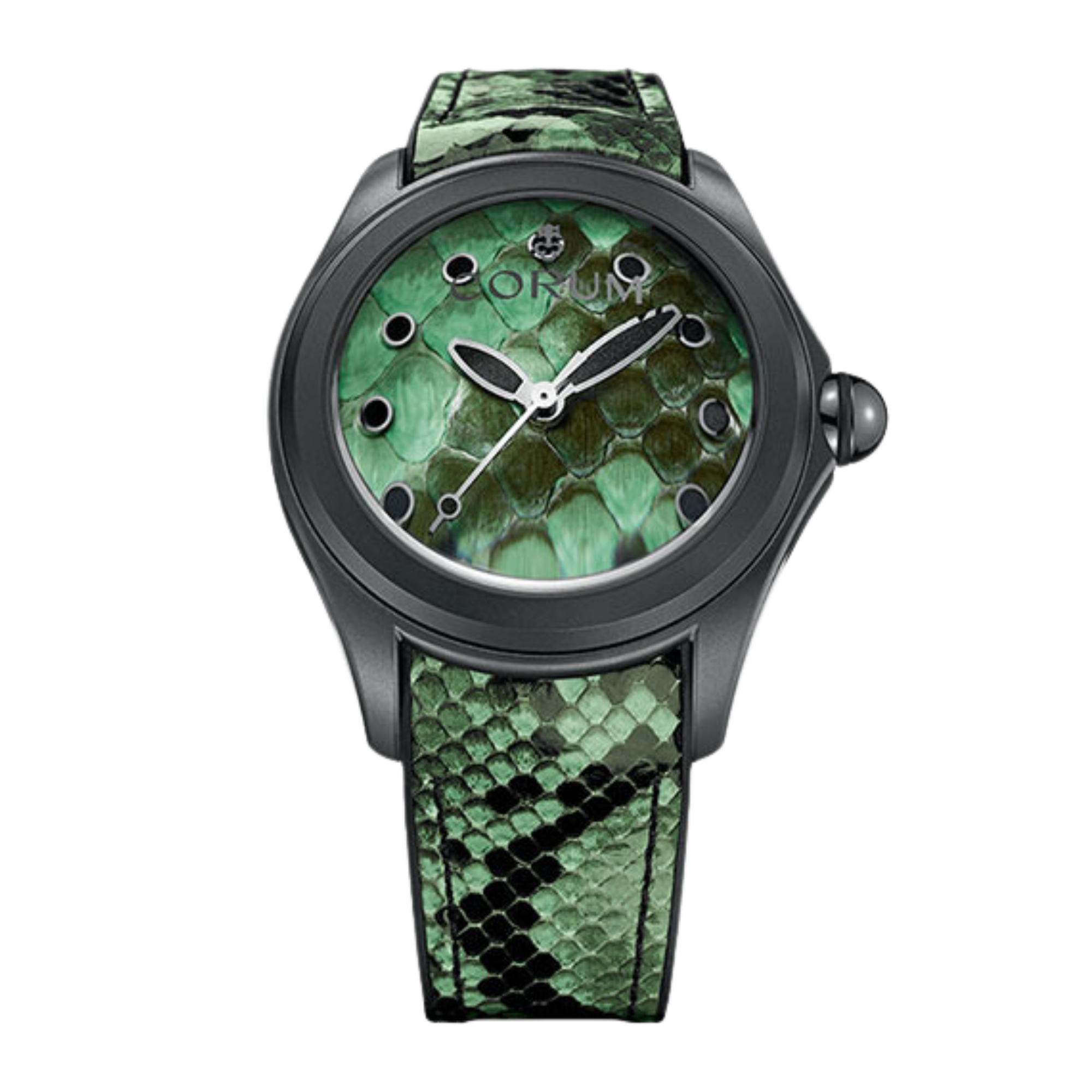 Corum Bubble Python Steel Green Dial 47mm 082.310.98/0337 PV01 | Wristcheck