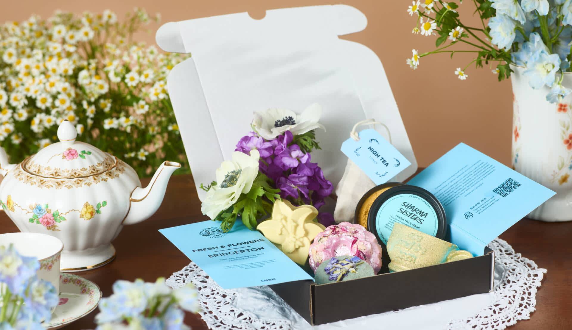 Announcing The Lush | Bridgerton Fresh & Flowers Box - We are Lush