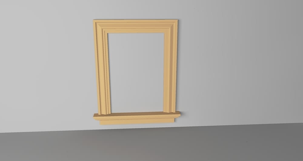 Ex1102 window framing | Featherlite Mouldings | Lightweight Interior ...