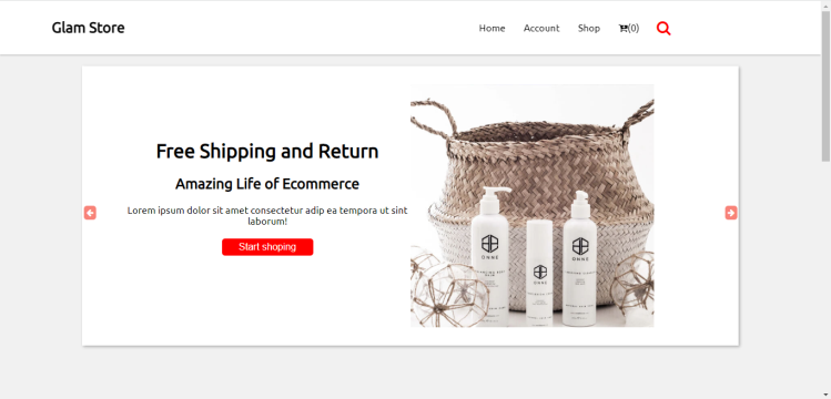 GitHub - Jibril14/Glam-Store: A Django Ecommerce webapp, MVP for small business