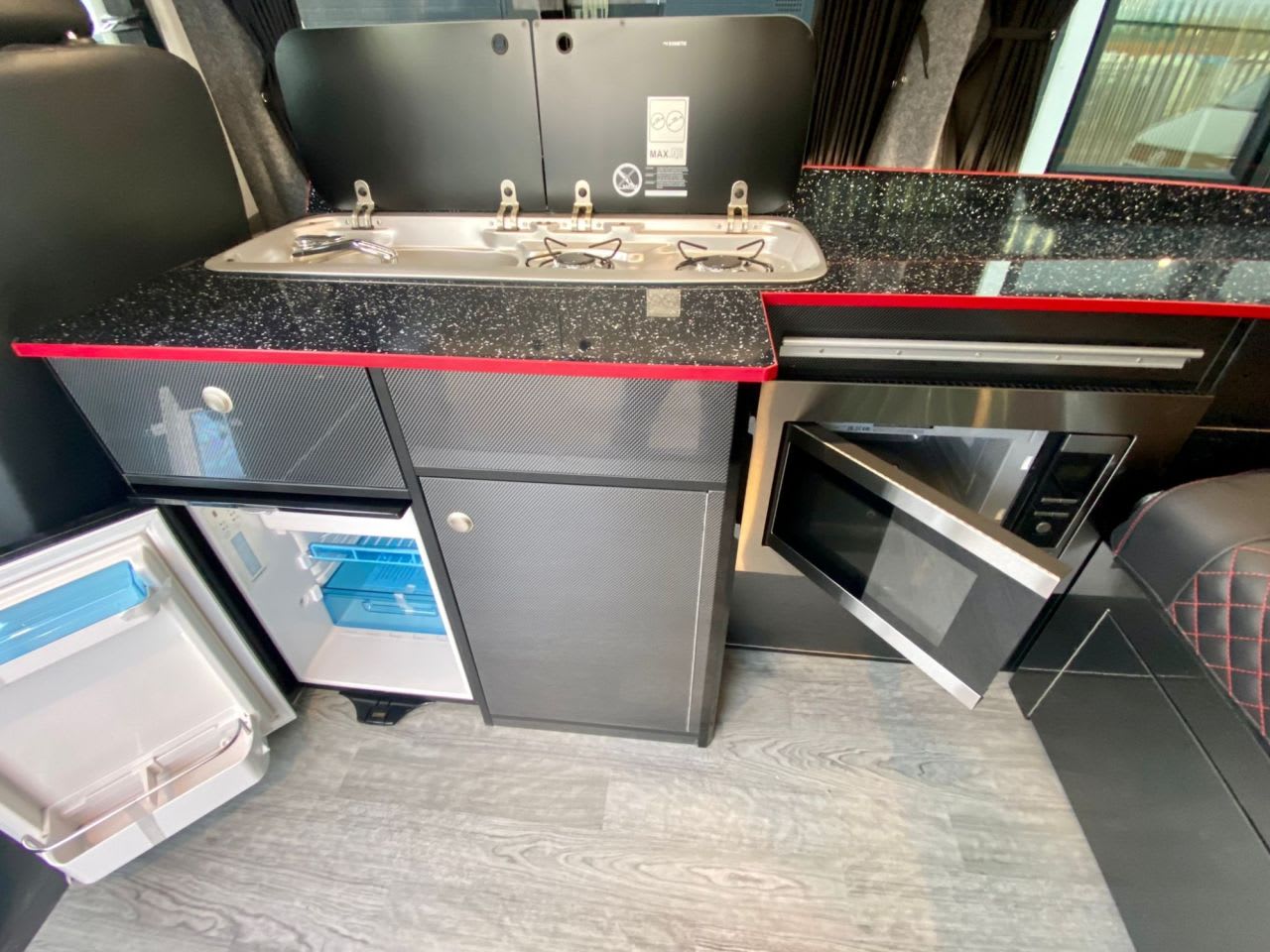 Volkswagen T6.1 Campervan Fortana Red Lwb Highline Dsg (a...