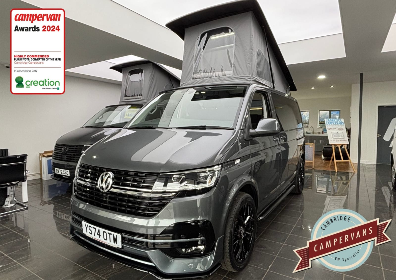 2024 74 Reg Vw T6.1 Highline 150dsg Swb Tailgate – Rear...