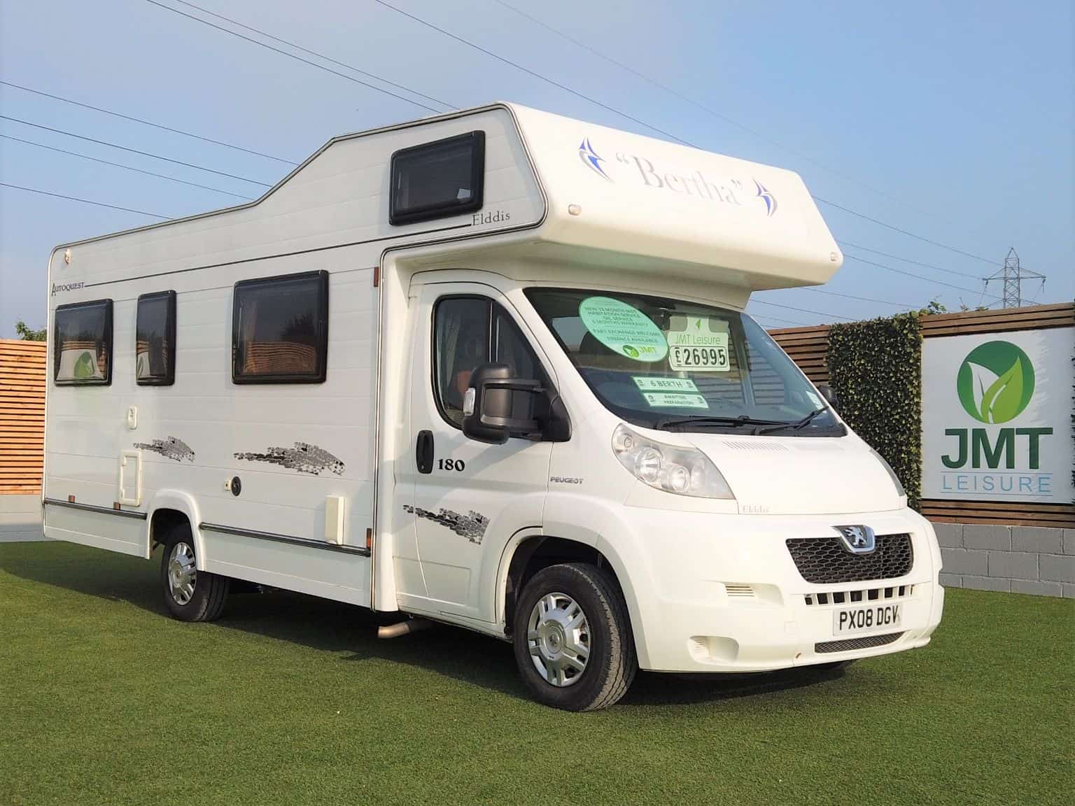 2008 Elddis Autoquest 180 White