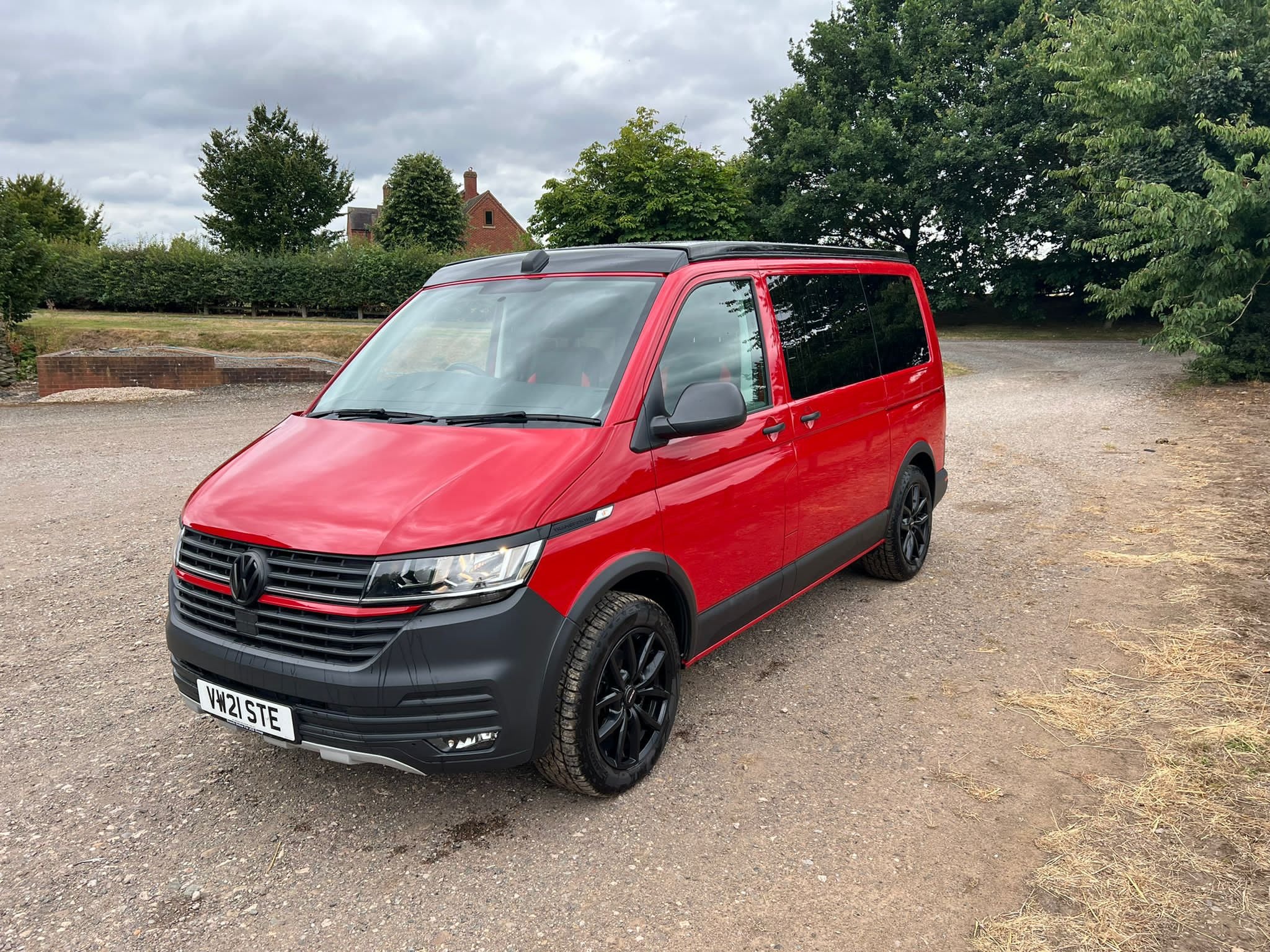 Vw Campervan Red Highline 21 Plate Swb