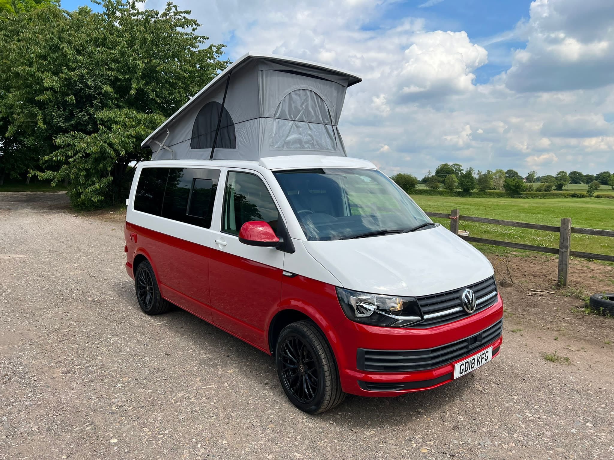 Vw Campervan Red Two Tone Startline 18 Plate Swb