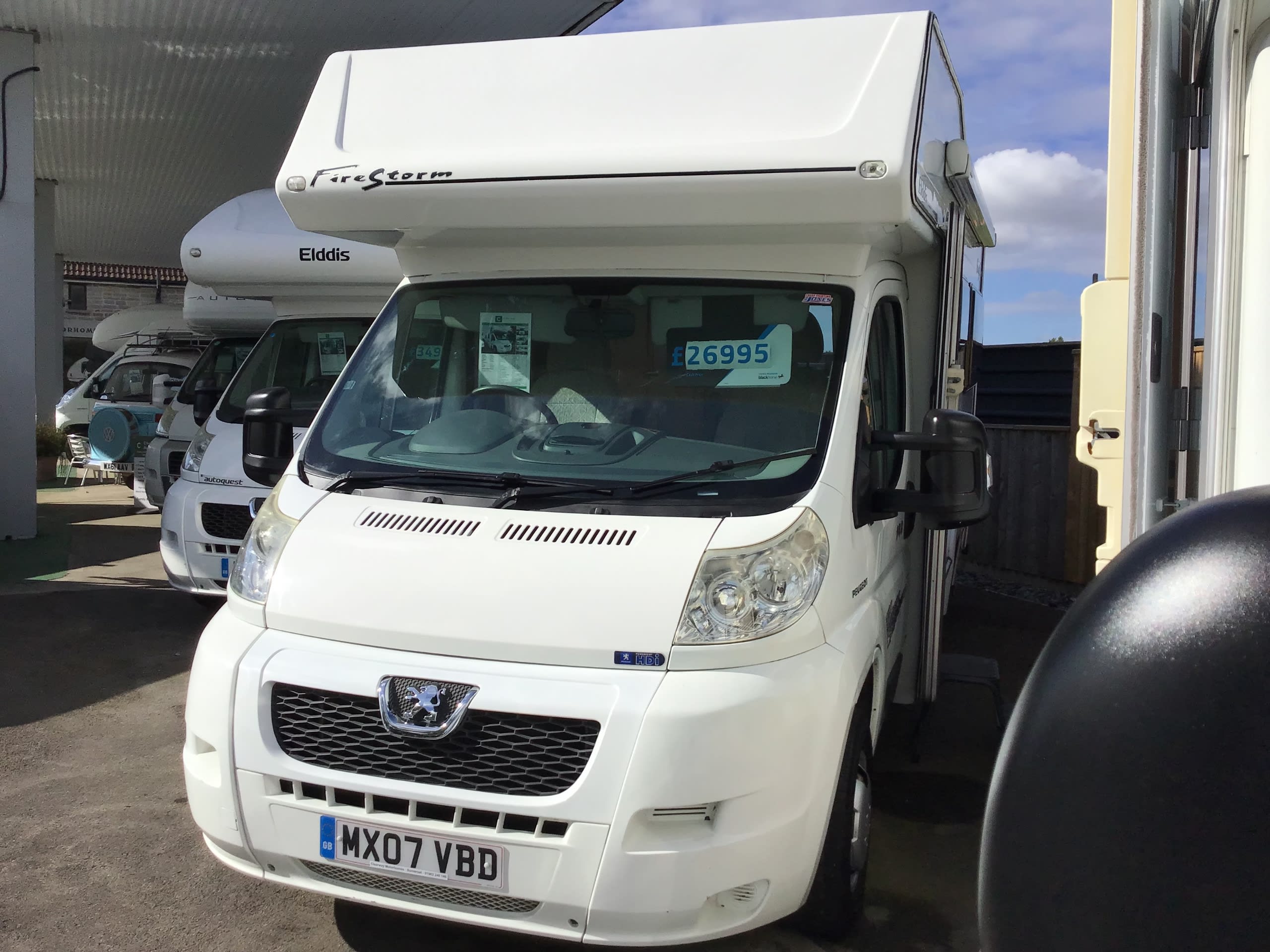 2007 Elddis Firestorm 140 White