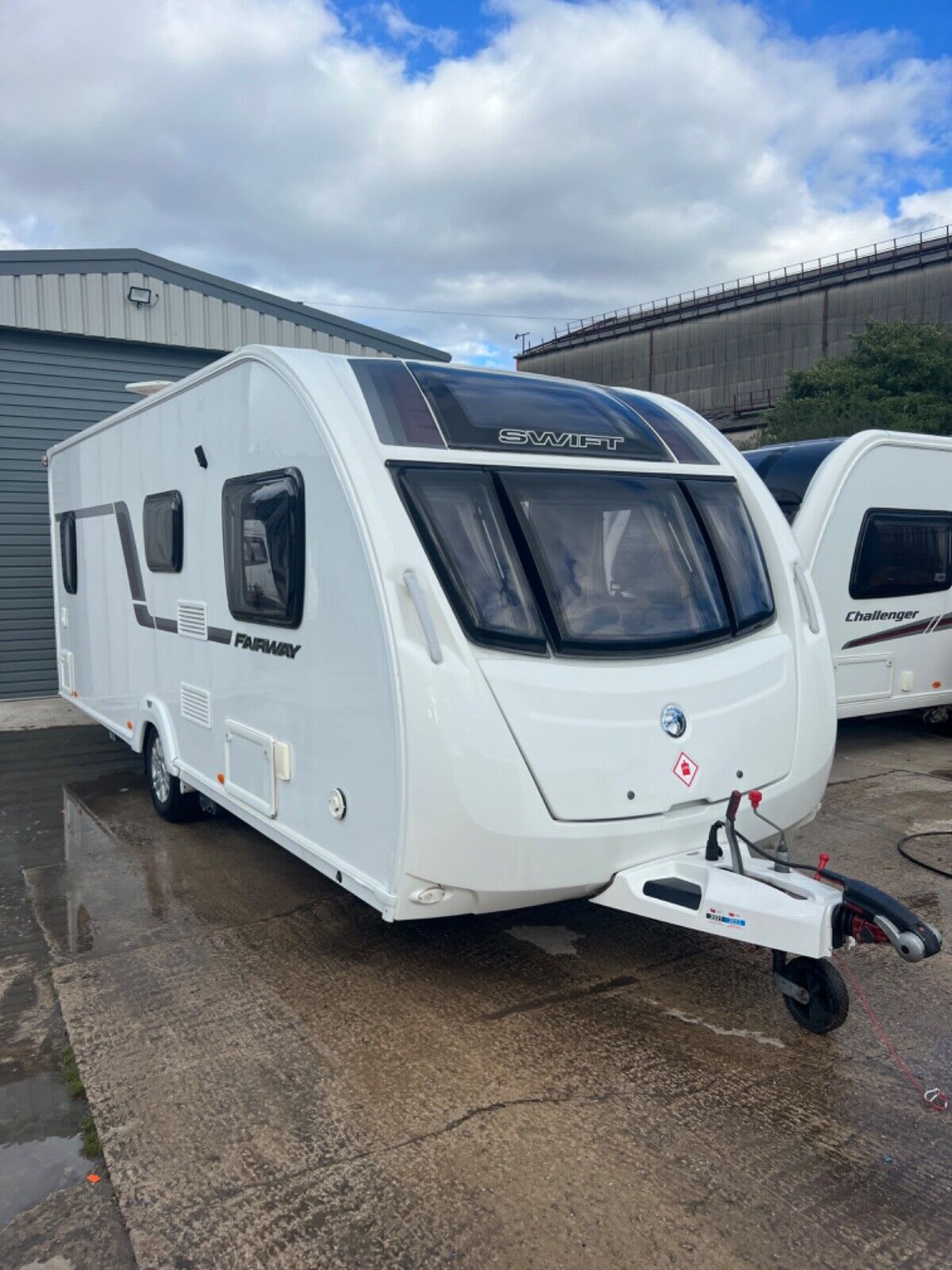2013 Swift Fairway 554 Fixed Bed End Washroom Caravan Wit...