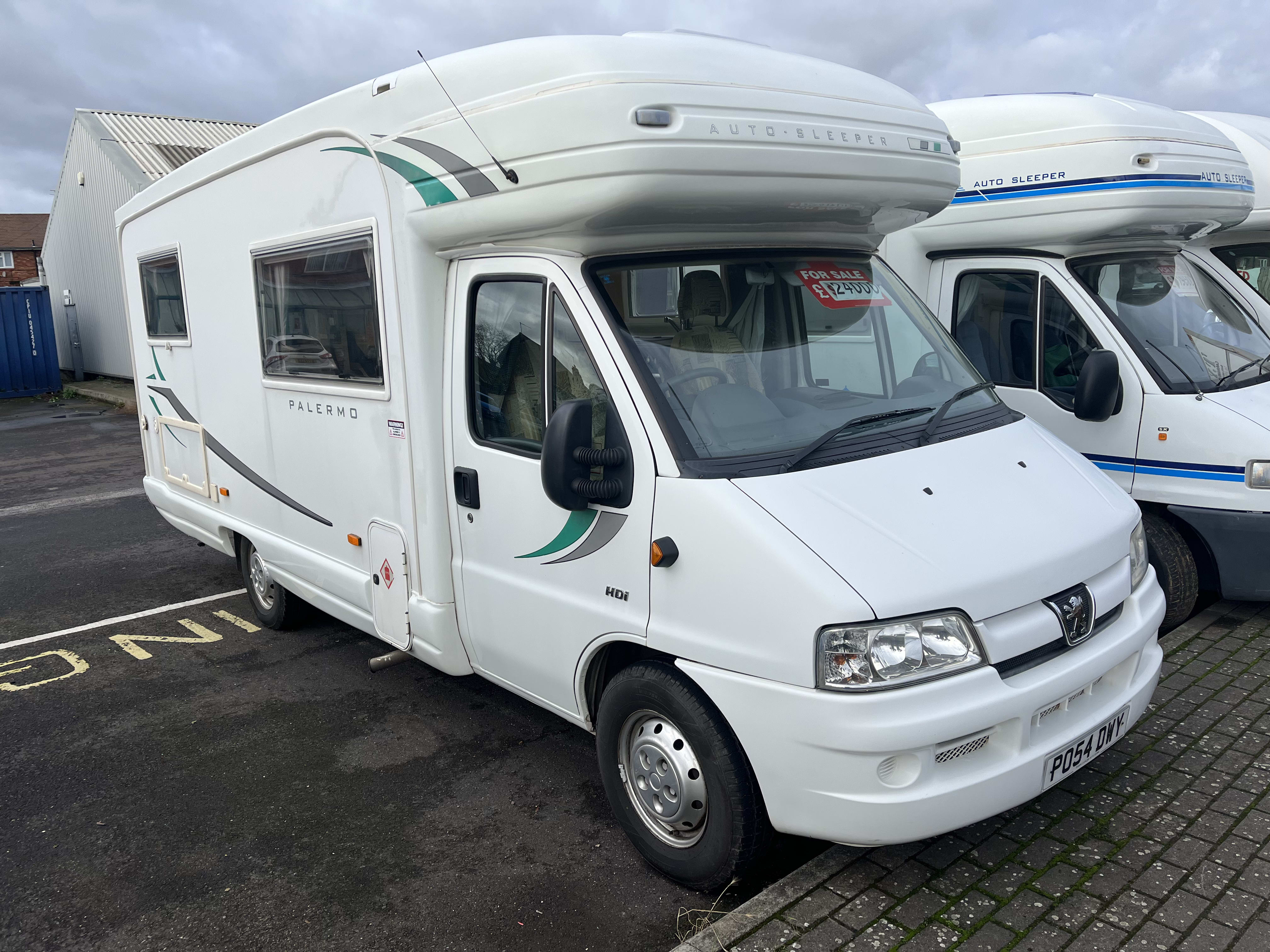 Peugeot Boxer Auto Sleeper Palermo 2004 6 Berth Fixed Bed
