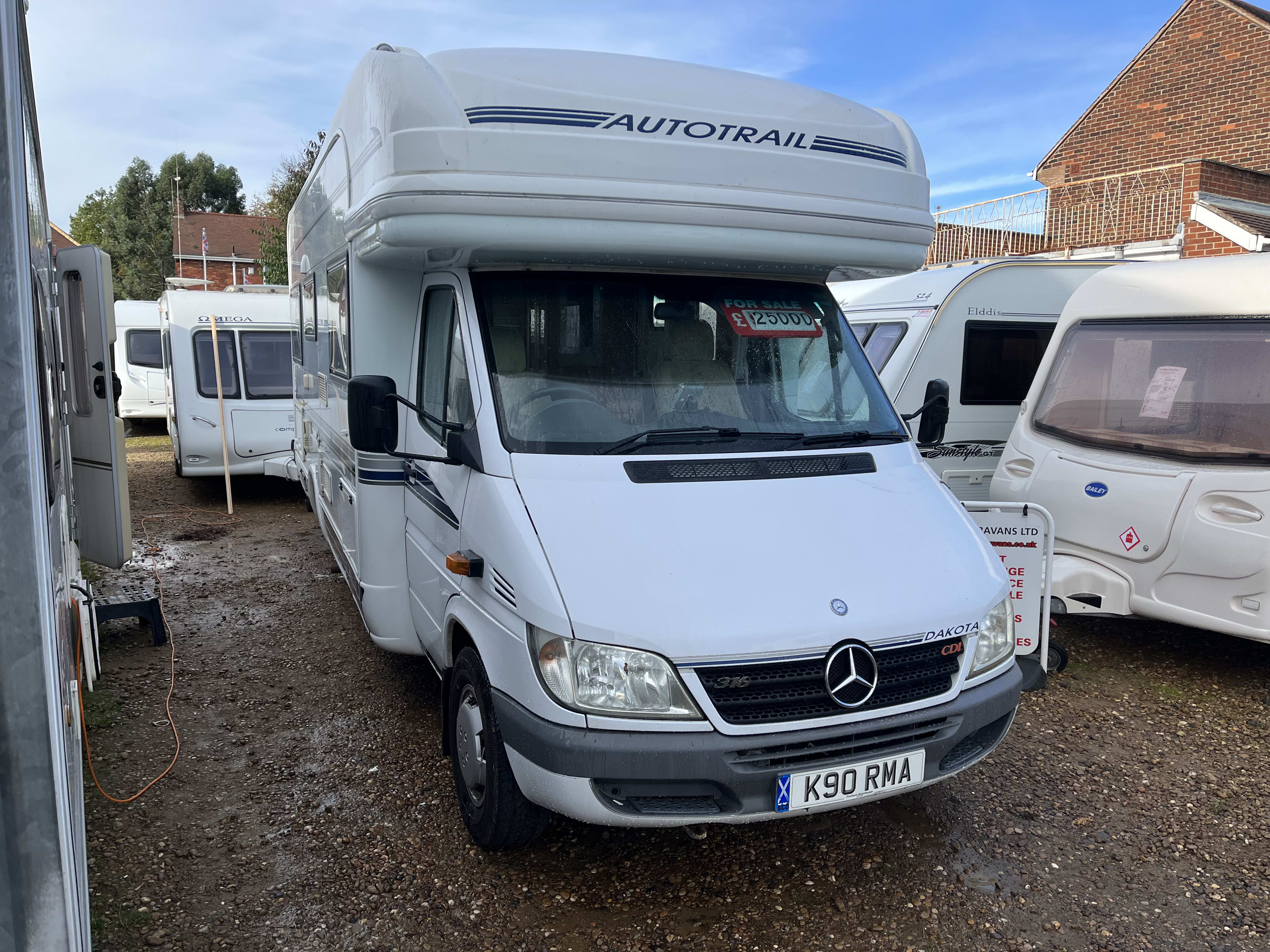 Mercedes Benz Auto-trail Dakota Se 2003 4 Berth Fixed Bed