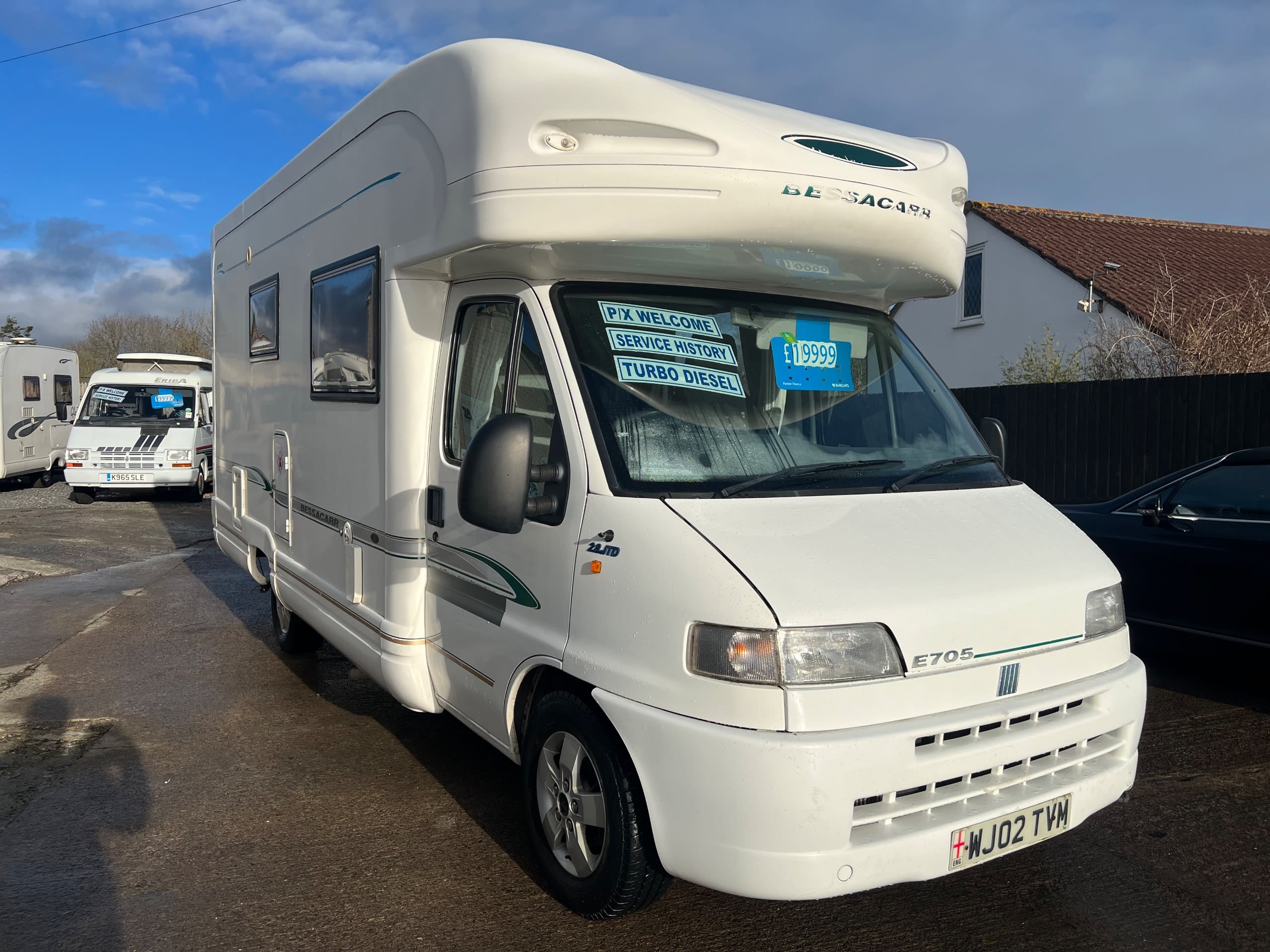 2002 Bessacarr E705 White