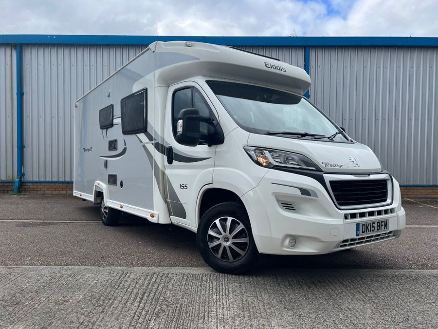 2015 Elddis Prestige 155 White