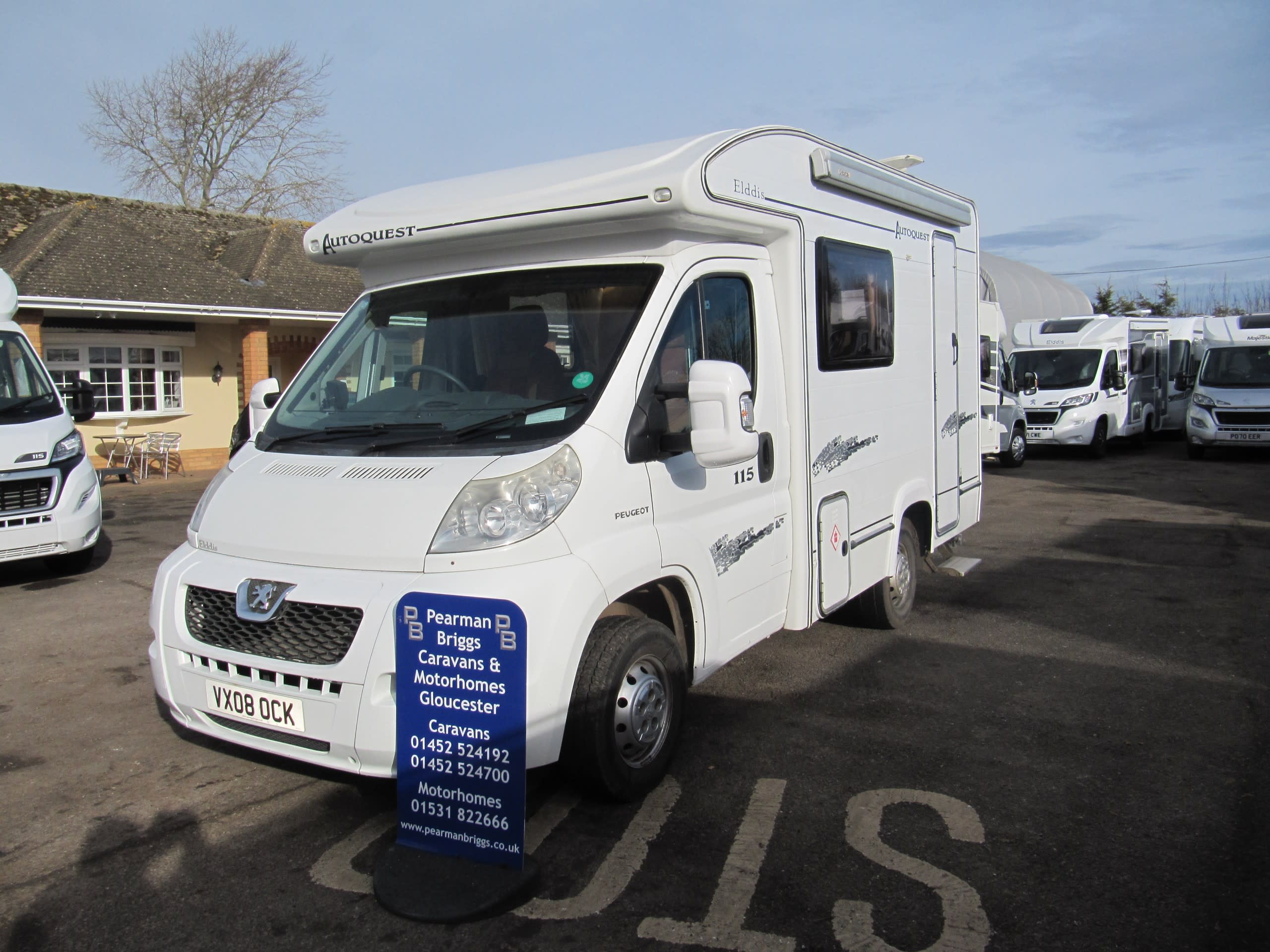 2008 Elddis Autoquest 115 White