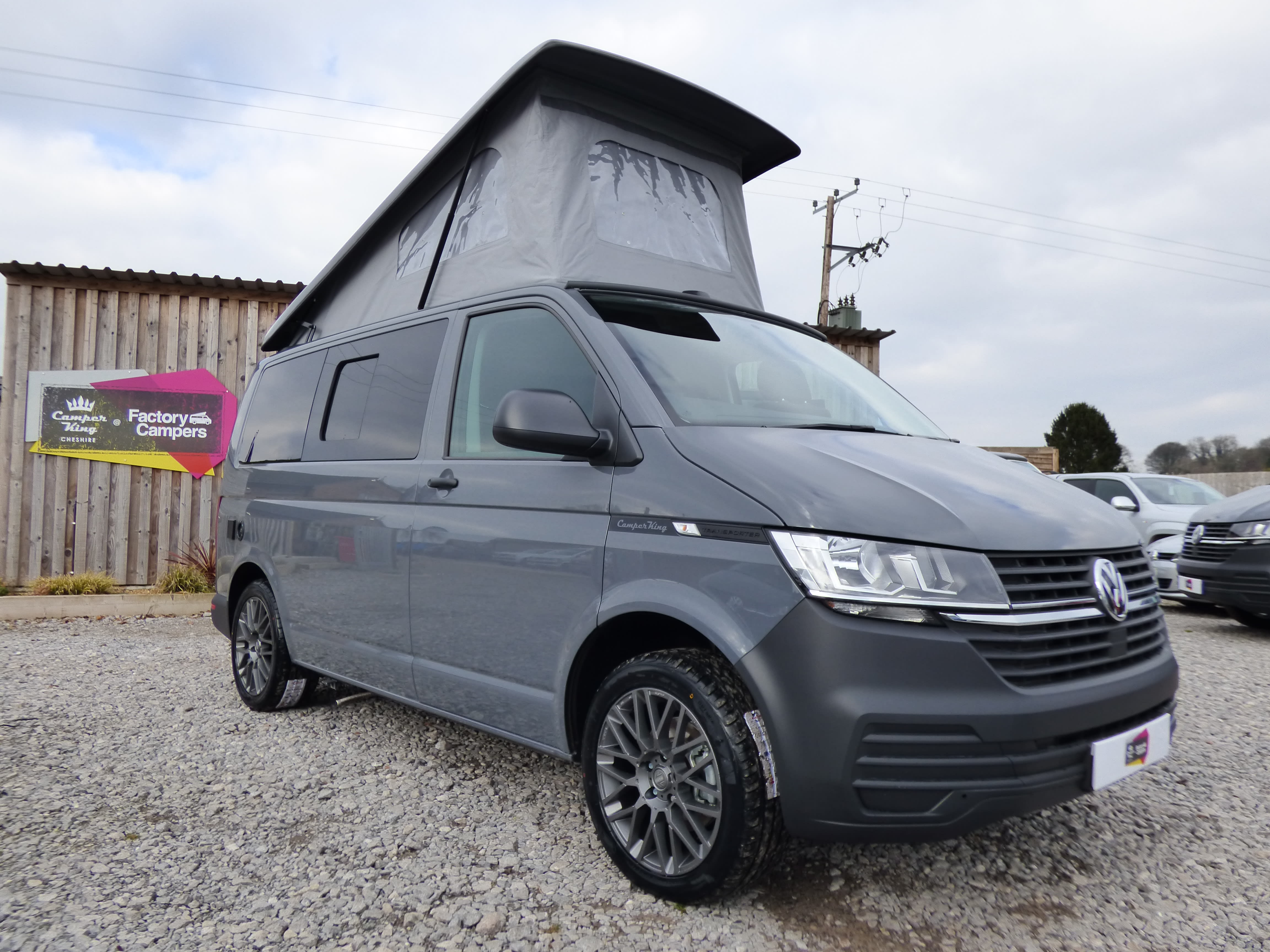 2022 Vw T6.1 Transporter Swb Camperking Campervan (evc)