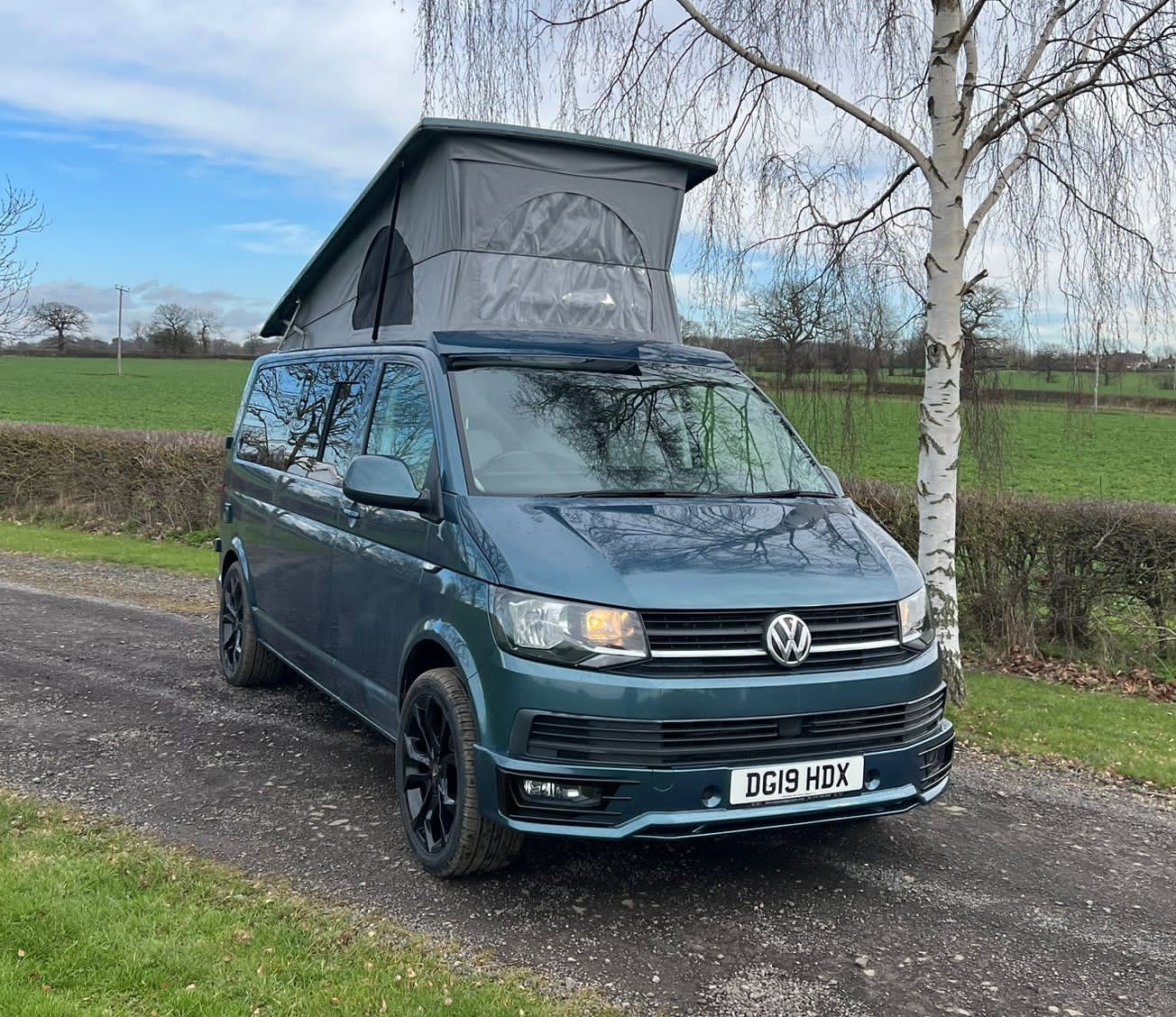 Vw Campervan Bamboo Green Highline 19 Plate Lwb