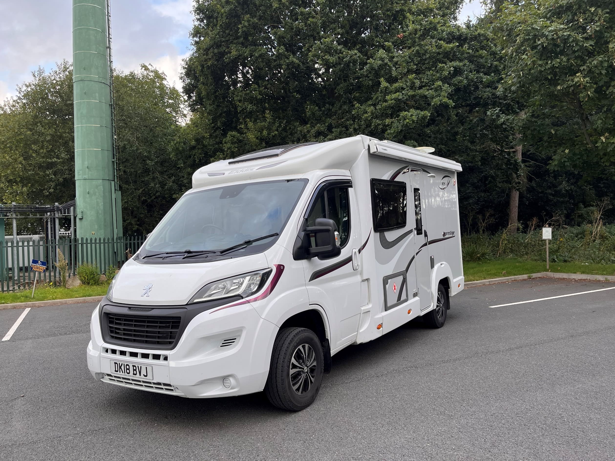 2018 Elddis Prestige White