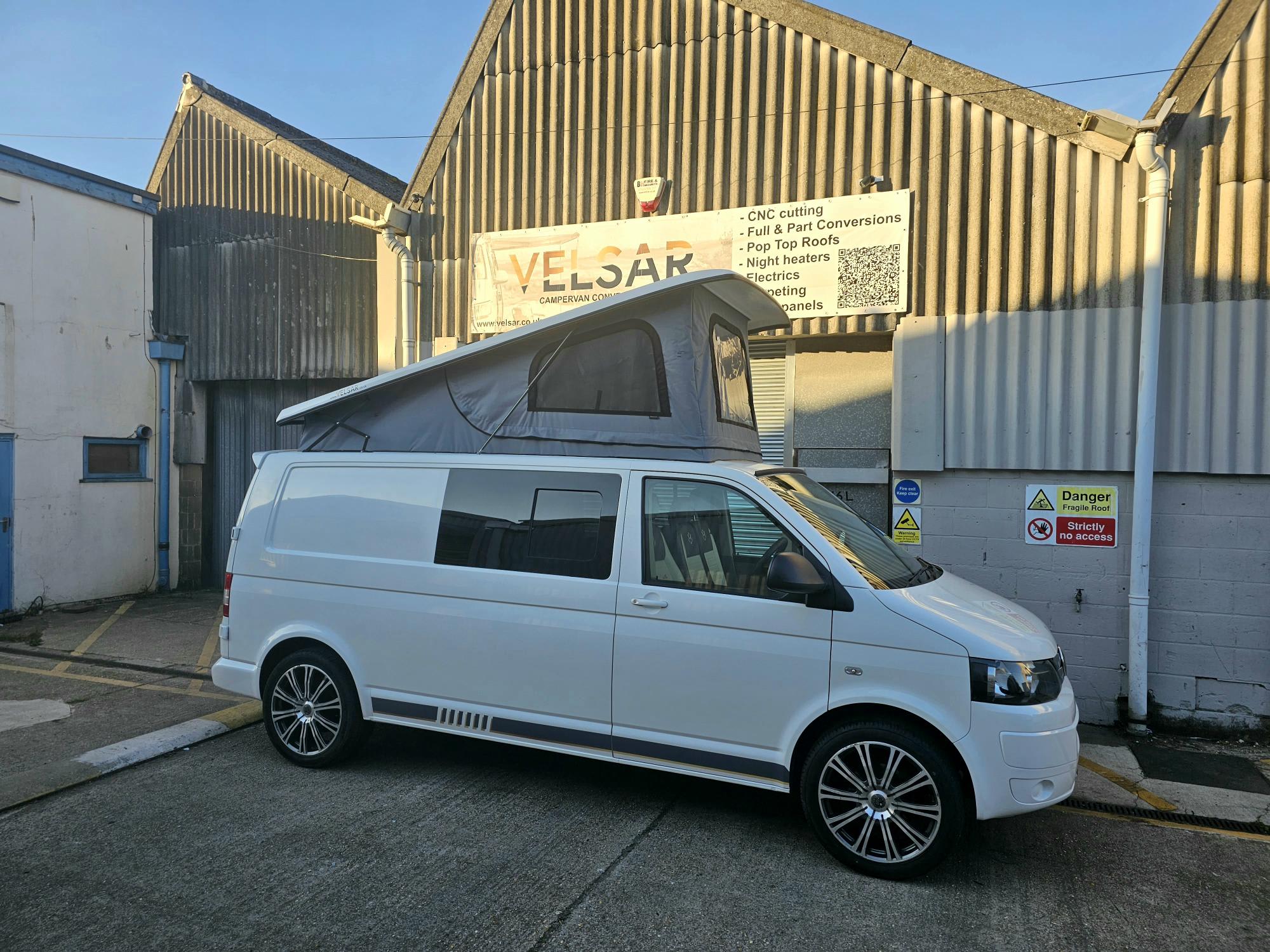 2014 Vw Transporter T5 Lwb 4 Berth Campervan Poptop