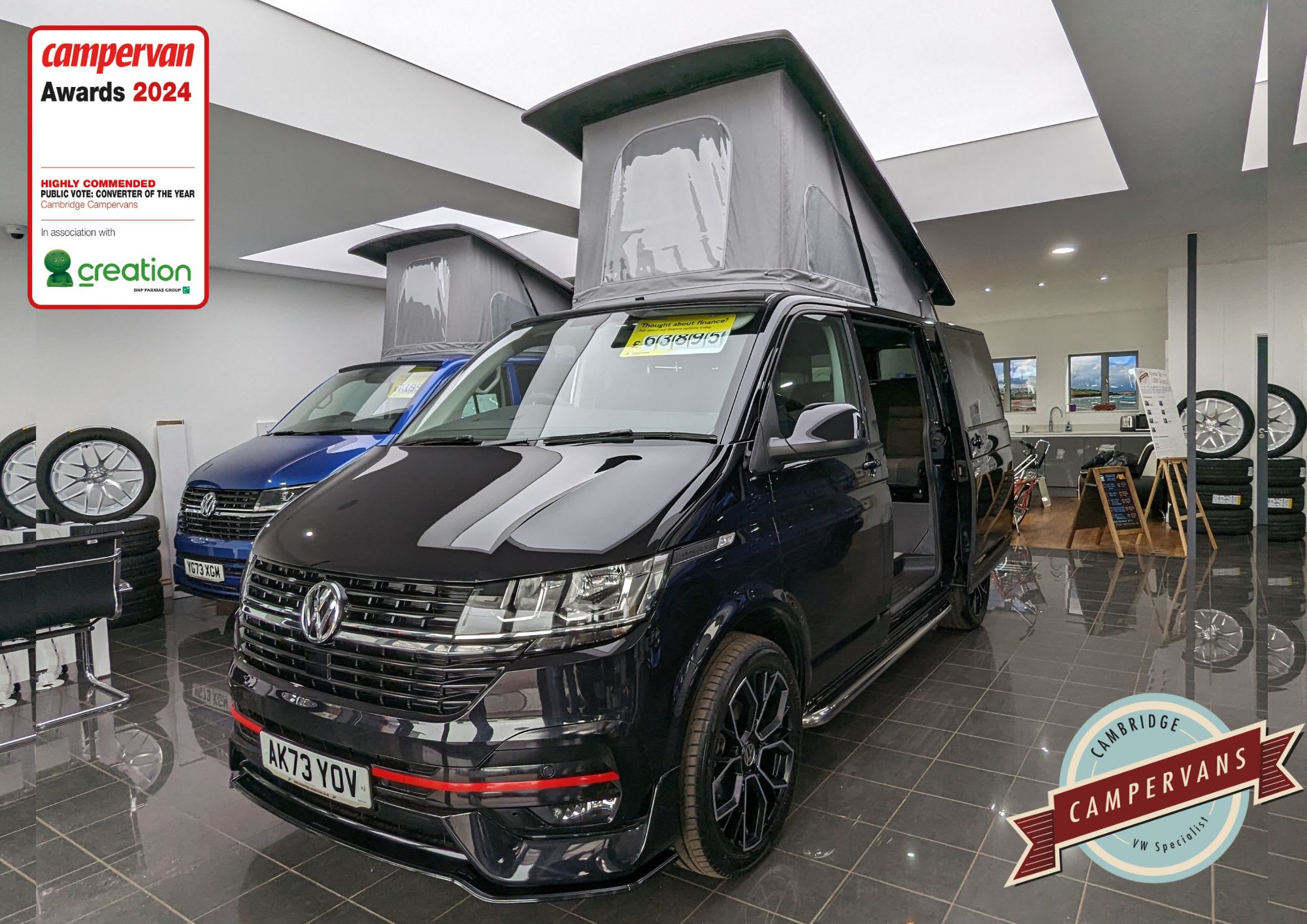 2023 73 Reg Vw T6.1 Highline 150dsg, Swb, T30, Barn Doors...