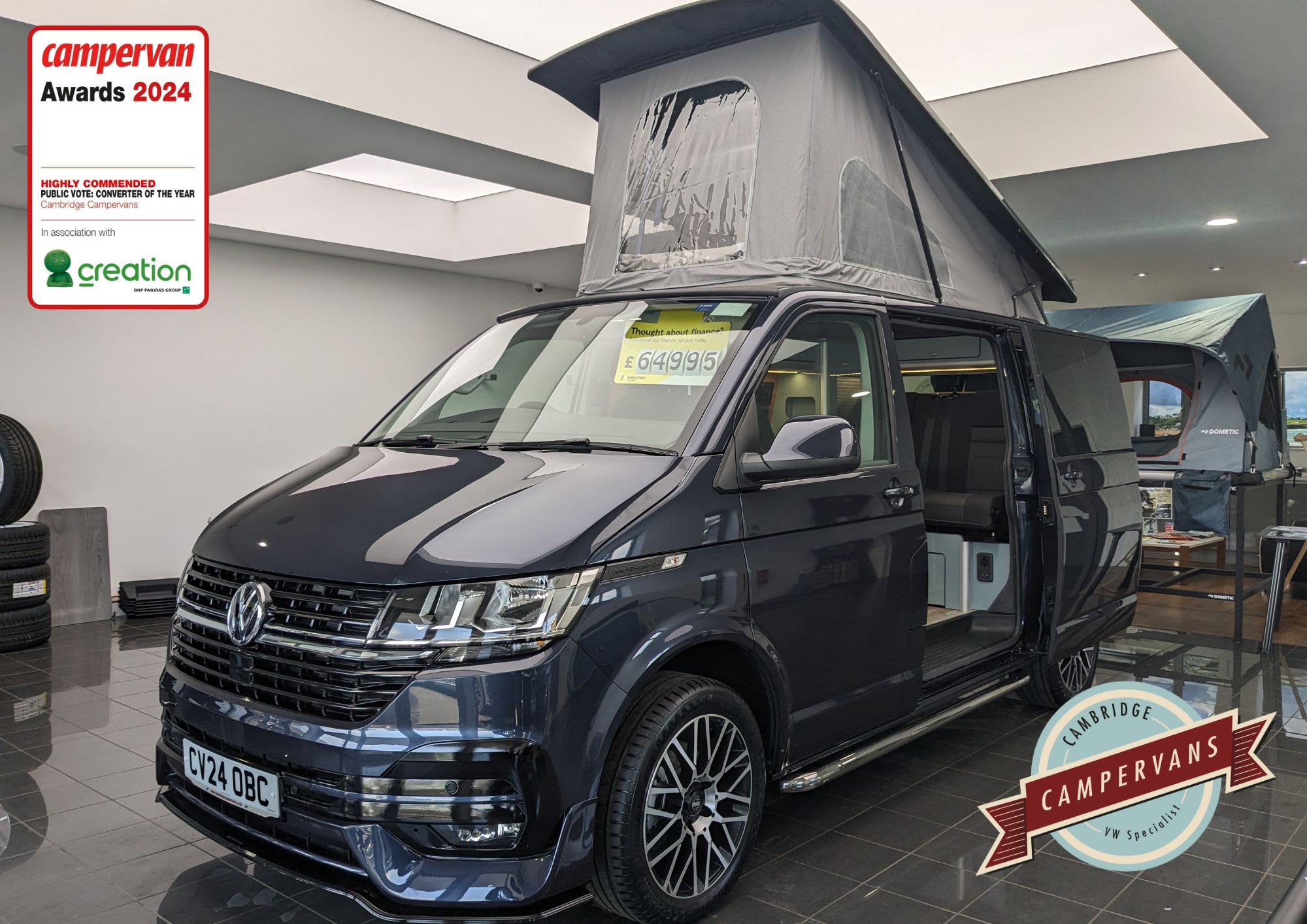 2024 24 Reg Vw T6.1 150dsg Highline Swb Tailgate – T30,...