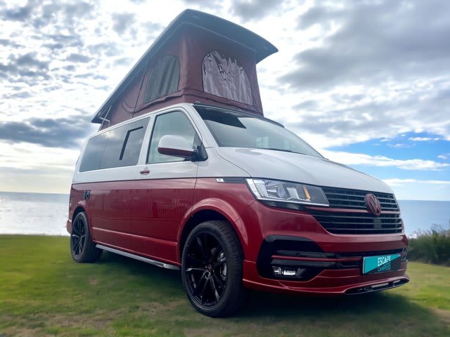 Volkswagen T6.1 Campervan Two Tone Fortana Red Swb Highline