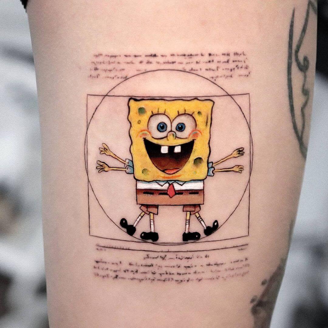 cool spongebob tattoos