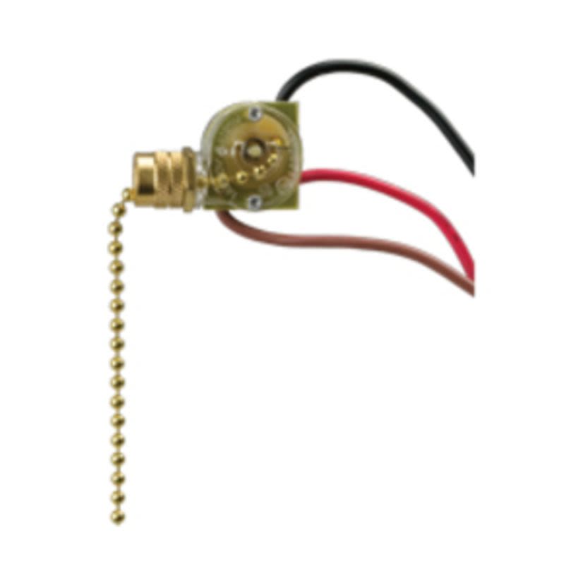 EATON Arrow Hart™ 460-BOX 2-Circuit Canopy Pull Chain Switch With End ...