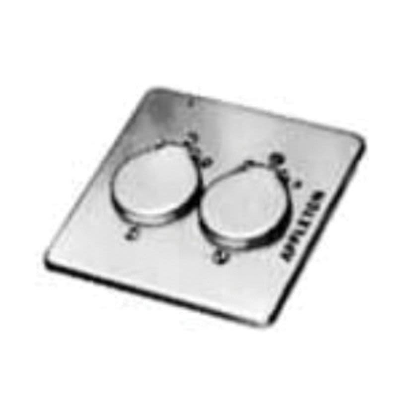 Emerson Electric Appleton® FSK-2R-T Device Box Cover, 4-5/8 in L x 4-5/ ...