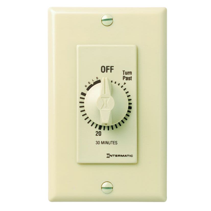 Intermatic® FD30MH Auto Off Decorator Mechanical Spring Wound Timer, 30 ...