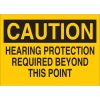 Brady® 78031 Rectangle Caution Sign, CAUTION, 18 in H x 24 in W, Black ...