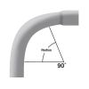 CANTEX 5233849 Bell End Conduit Elbow, 2-1/2 in Trade, 90 deg, PVC | Werner