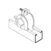 Eaton B-Line Insulclamp™ B4077ZN 2-Piece Cable Clamp, 2-1/2 in Conduit ...