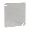 EATON Crouse-Hinds series Thepitt® TP472 Blank Flat Square Box Cover, 4 ...