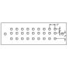 Harger GBI14424J J-Pattern Ground Bar, 24 in L x 4 in W x 1/4 in H | Werner