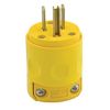 Leviton® 515PV Cable Mount Grounding Straight Blade Plug, 125 VAC, 15 A ...