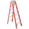 Louisville FS1506 Standard Step Ladder, 6 ft Ladder, 300 lb Load, IA ...