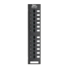 Panduit® PanNet™ Data-Patch™ DP12688TGY Flat Loaded Patch Panel, 12 ...