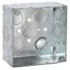 Hubbell RACO 232 Square Box With Conduit Knockouts | Werner Electric