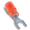 Sta-Kon 18RA-10FX RA Series Expanded Insulated Fork Terminal, 22 to 16 ...