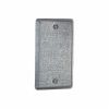 Steel City 58-C-1 Blank Utility Outlet Box Cover, 4 in L x 2-1/8 in W ...