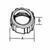 Steel City BI-902 Conduit Bushing, 3/4 in Trade, Iron, Zinc Plated | Werner