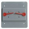 Carlon E9G2SSN Double Toggle Non-Metallic Weatherproof Switch Box Cover ...