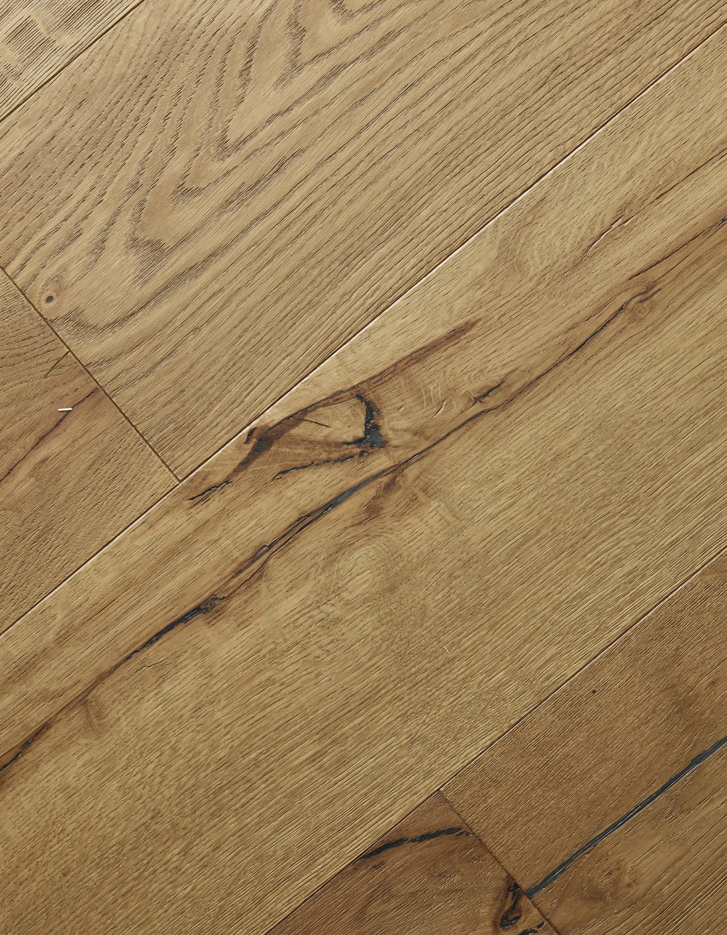 Harwick Oak Brushed Rustic Smoke Dual-Width Engineered Hardwood ...