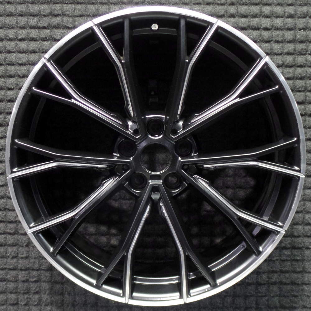 BMW 530i 2016-2020 20″ Rear OEM Machined Lip w/ Black Spokes Wheel Rim ...