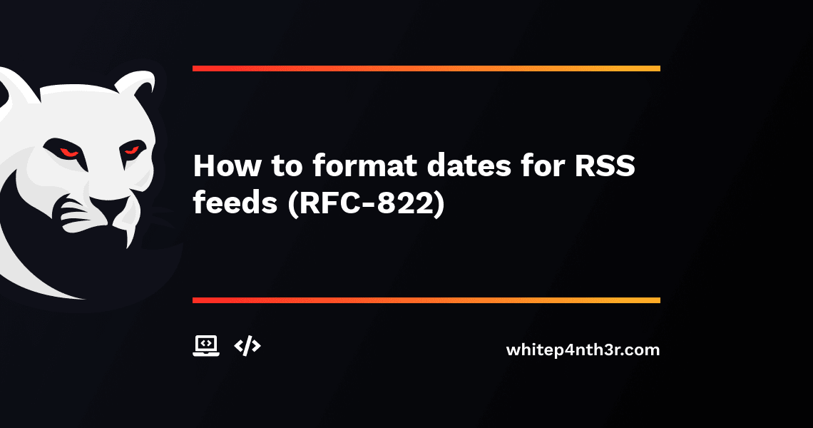 How to format dates for RSS feeds (RFC-822)