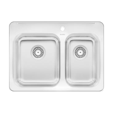 BLANCO 408019 HORIZON 1.5 1 HOLE DROP-IN STAINLESS STEEL KITCHEN SINK ...
