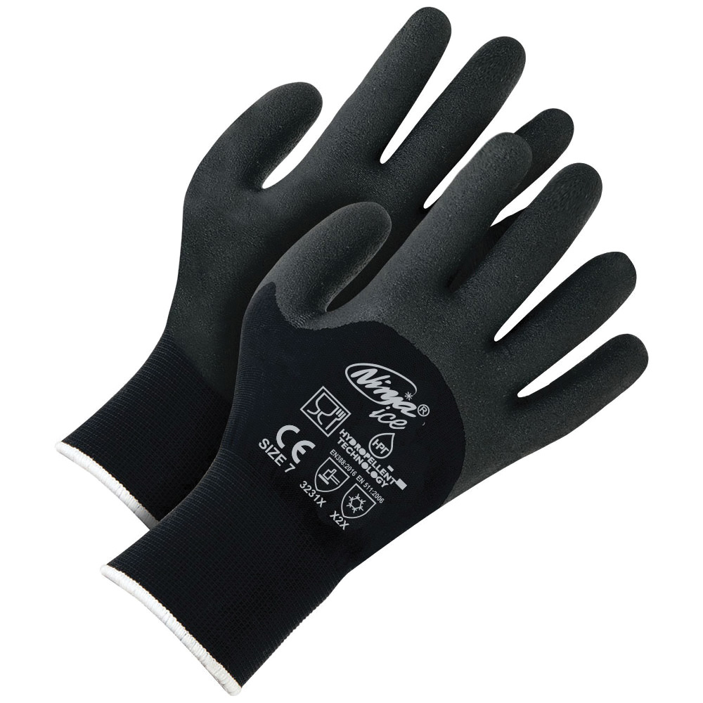 BOB DALE 99-9-265-10 XL NINJA ICE WITH HPT COAT PALM GLOVES (PAIR ...