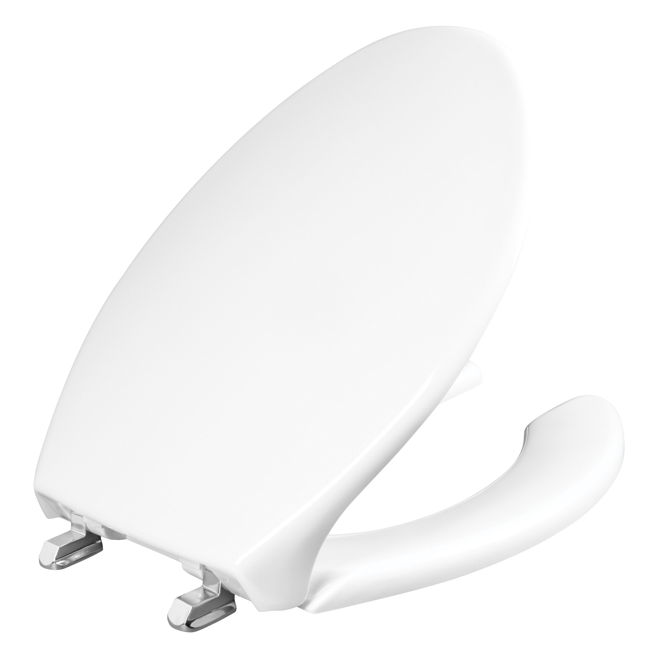 BEMIS 1950SSTDG 000 ELONGATED OPEN FRONT WITH COVER PLASTIC SEAT WHITE ...