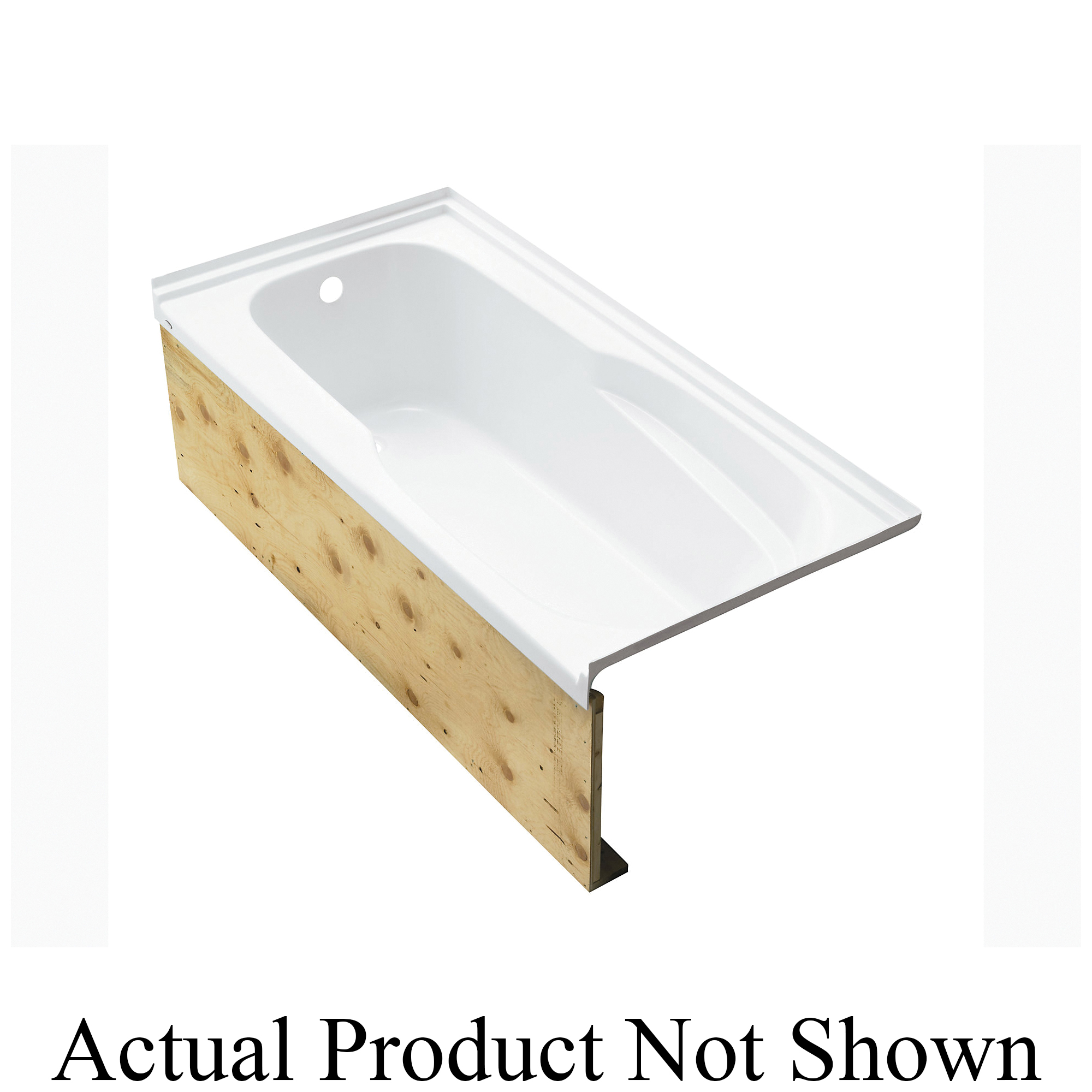 HYTEC AC3260PR-0 WHITE 60X32 SOAKER RH W/WOOD SKIRT | Bartle & Gibson ...