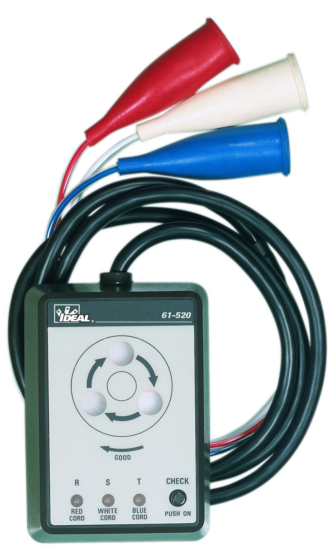 IDEAL 61-520 3 PHASE MOTOR ROTATION TESTER | Bartle & Gibson Wholesale